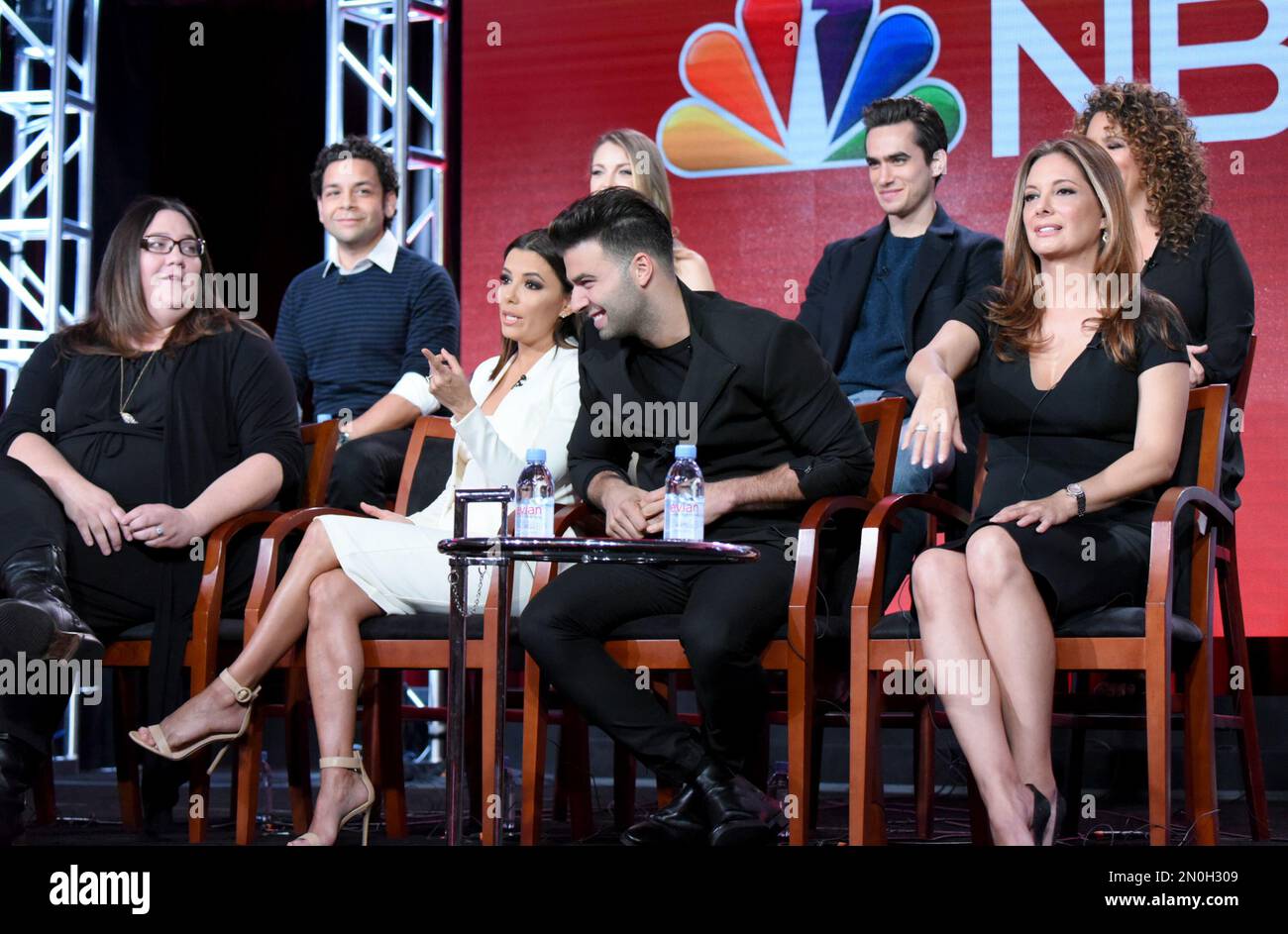 The cast and crew of "Telenovela" participates in a panel at the ...
