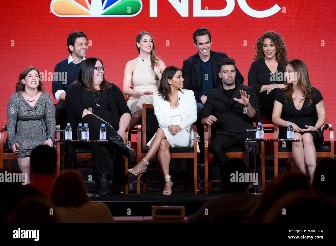 The cast and crew of "Telenovela" participates in a panel at the ...