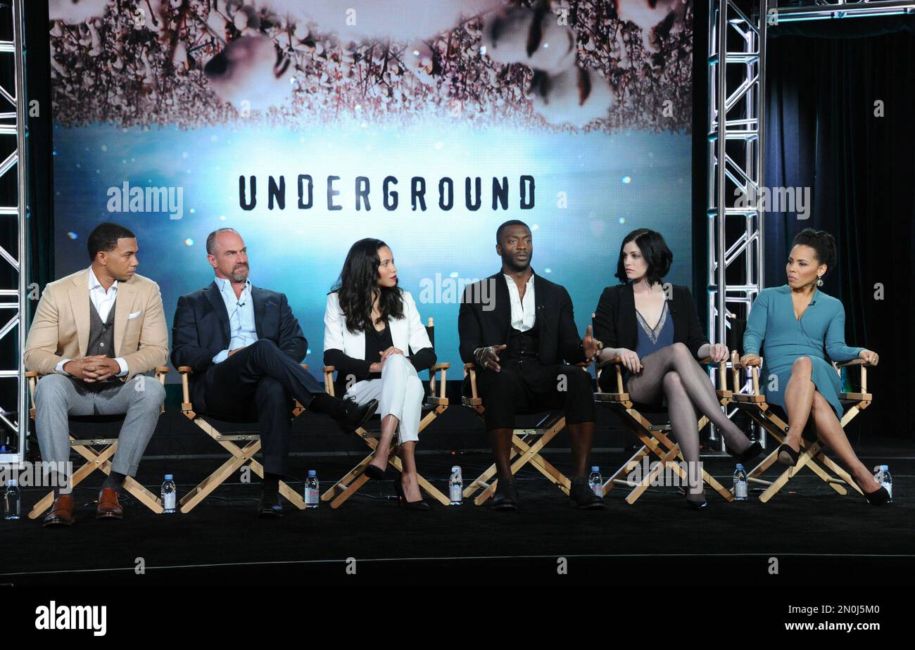 Alano Miller, from left, Christopher Meloni, Jurnee Smollett-Bell ...