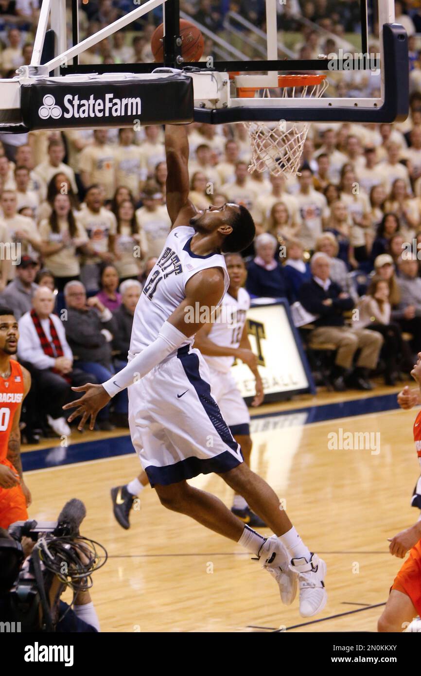 Pittsburgh's Sheldon Jeter (21) plays against Syracuse during an NCAA ...