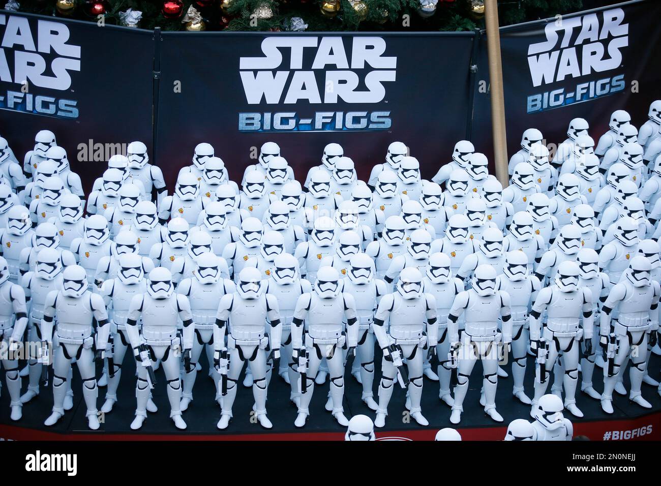 Over 100 JAKKS BIG-FIGS Stormtrooper action figures are seen as a part ...