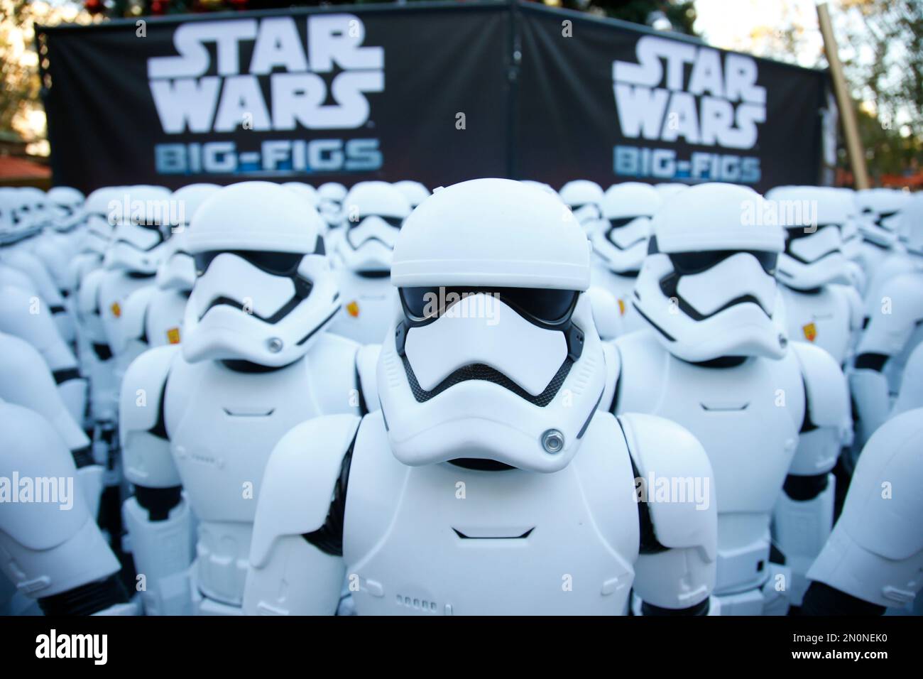 Over 100 JAKKS BIG-FIGS Stormtrooper action figures are seen as a part ...