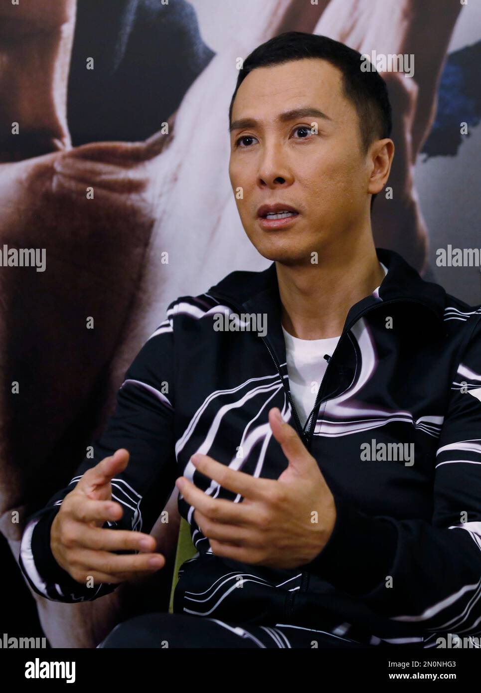 In this Wednesday, Dec. 16, 2015 photo, Hong Kong movie star Donnie Yen ...