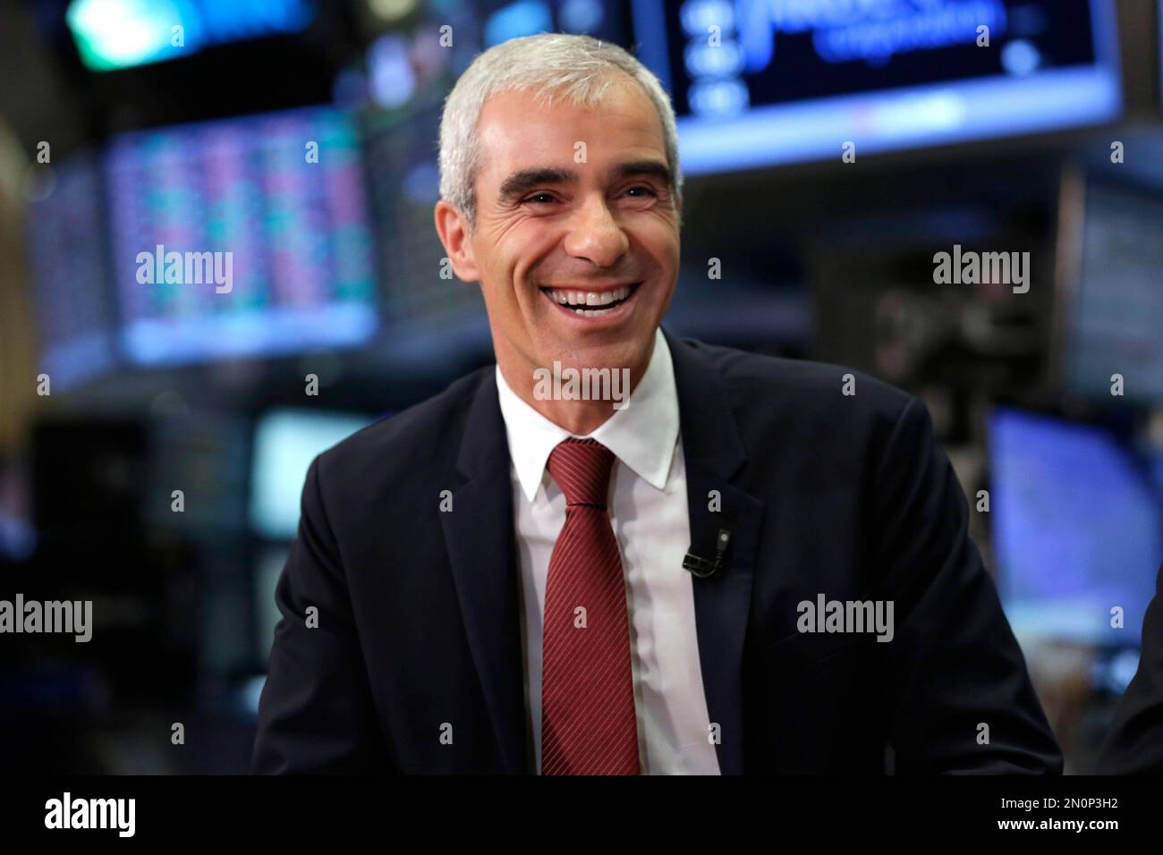 Jarden Corp. founder & CEO Martin Franklin is interviewed on the floor ...