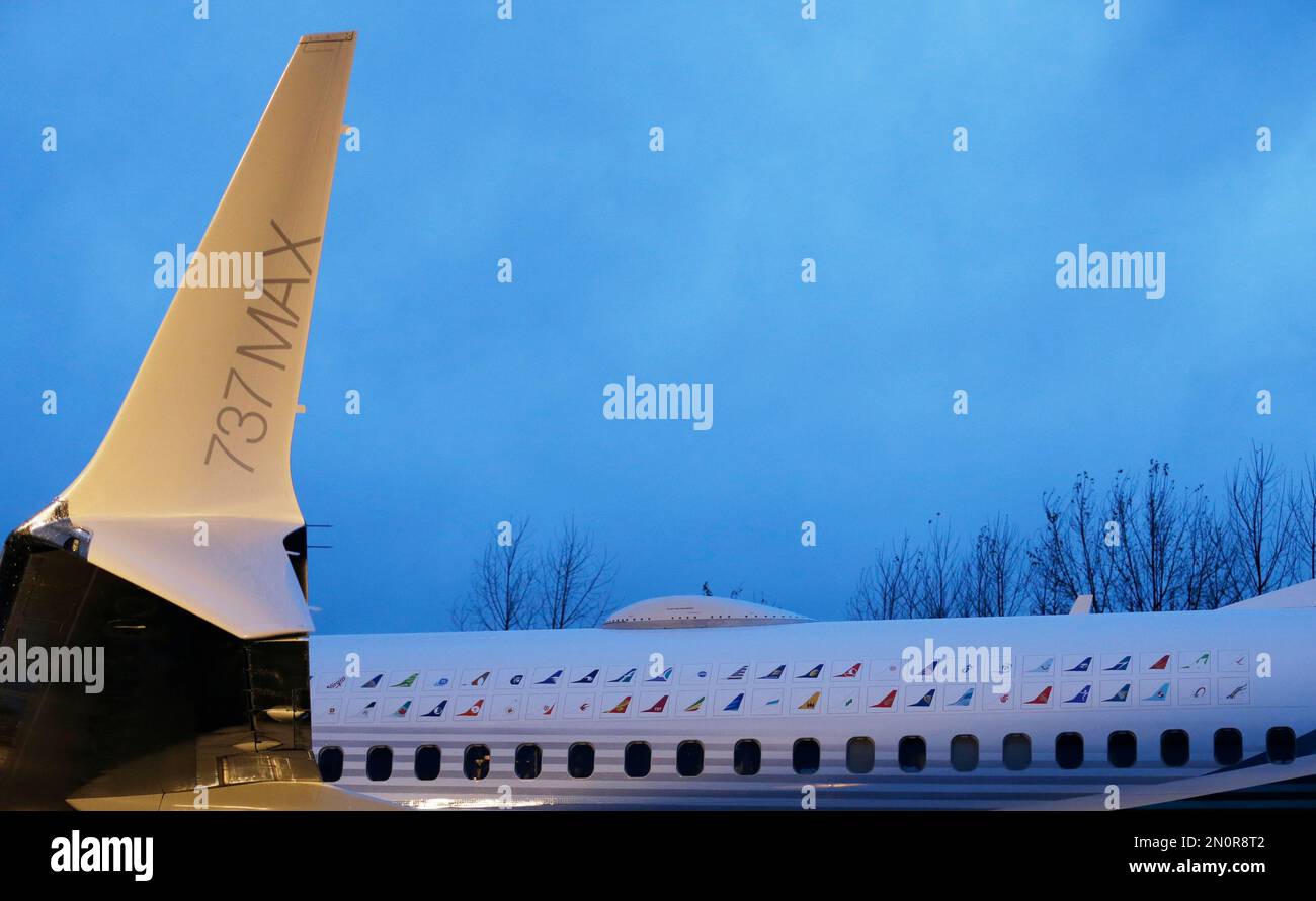 Airline logos representing current customers for the Boeing 737 MAX ...