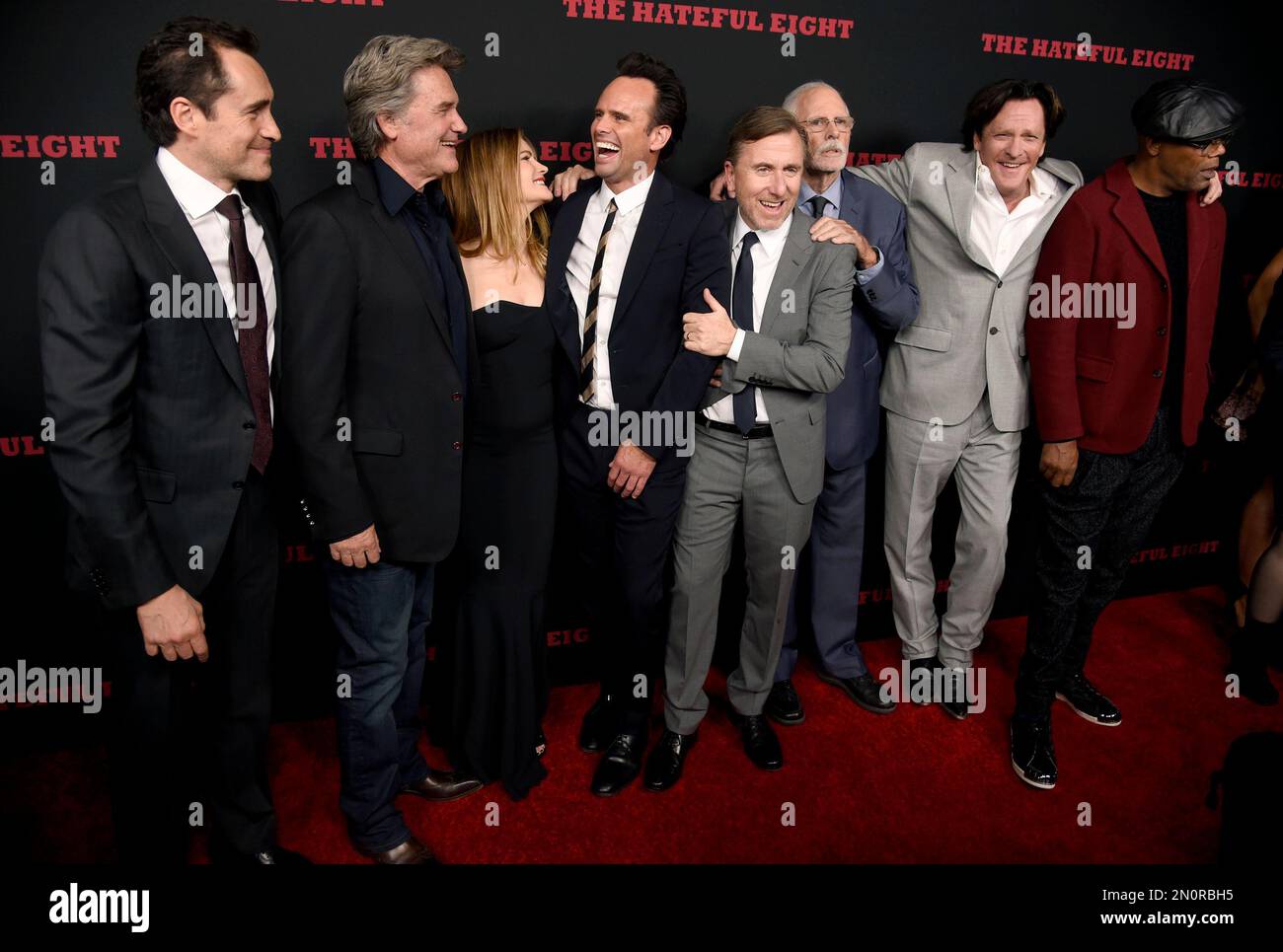 Demian Bichir, from left, Kurt Russell, Jennifer Jason Leigh, Walton ...