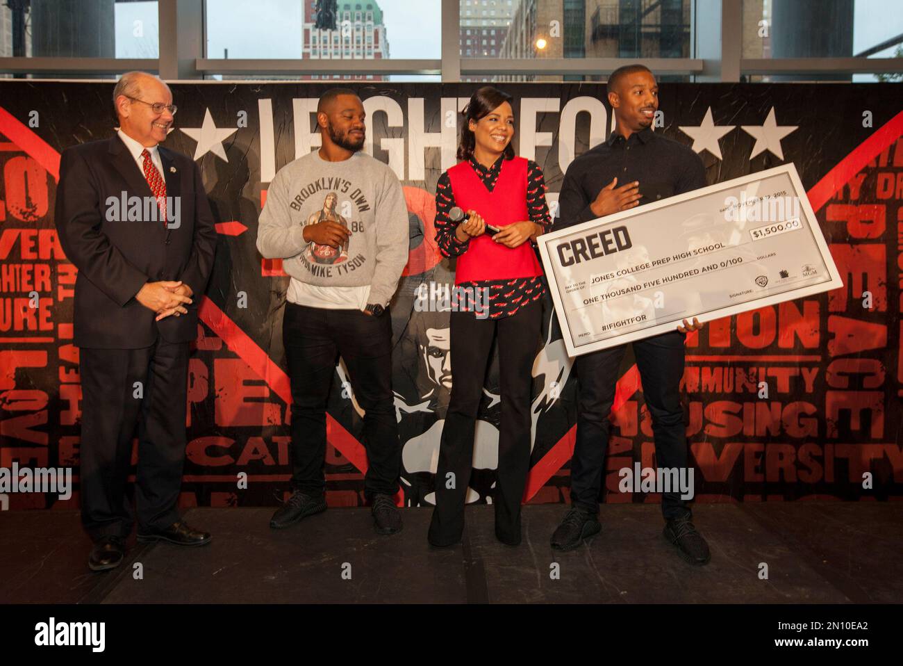 Principle Dr. Joe Powers, director Ryan Coogler with actors Tessa ...