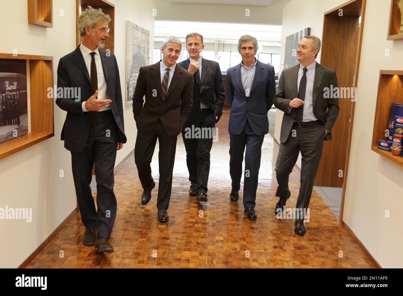 NORTHBROOK, IL, NOVEMBER 9, 2015 : Barilla leaders celebrate the grand ...