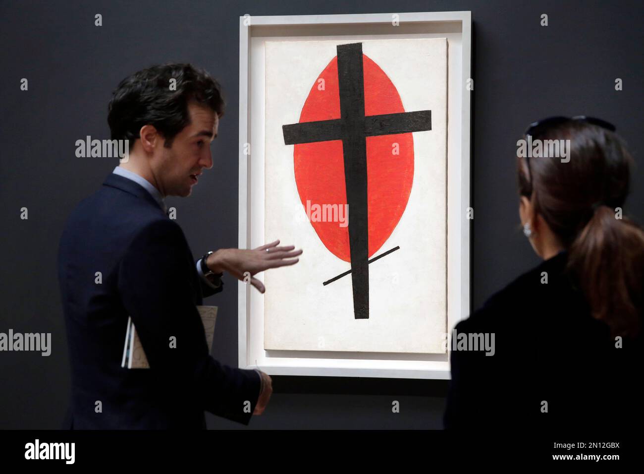 Kazimir Malevich’s “Mystic Suprematism (Black Cross on Red Oval ...