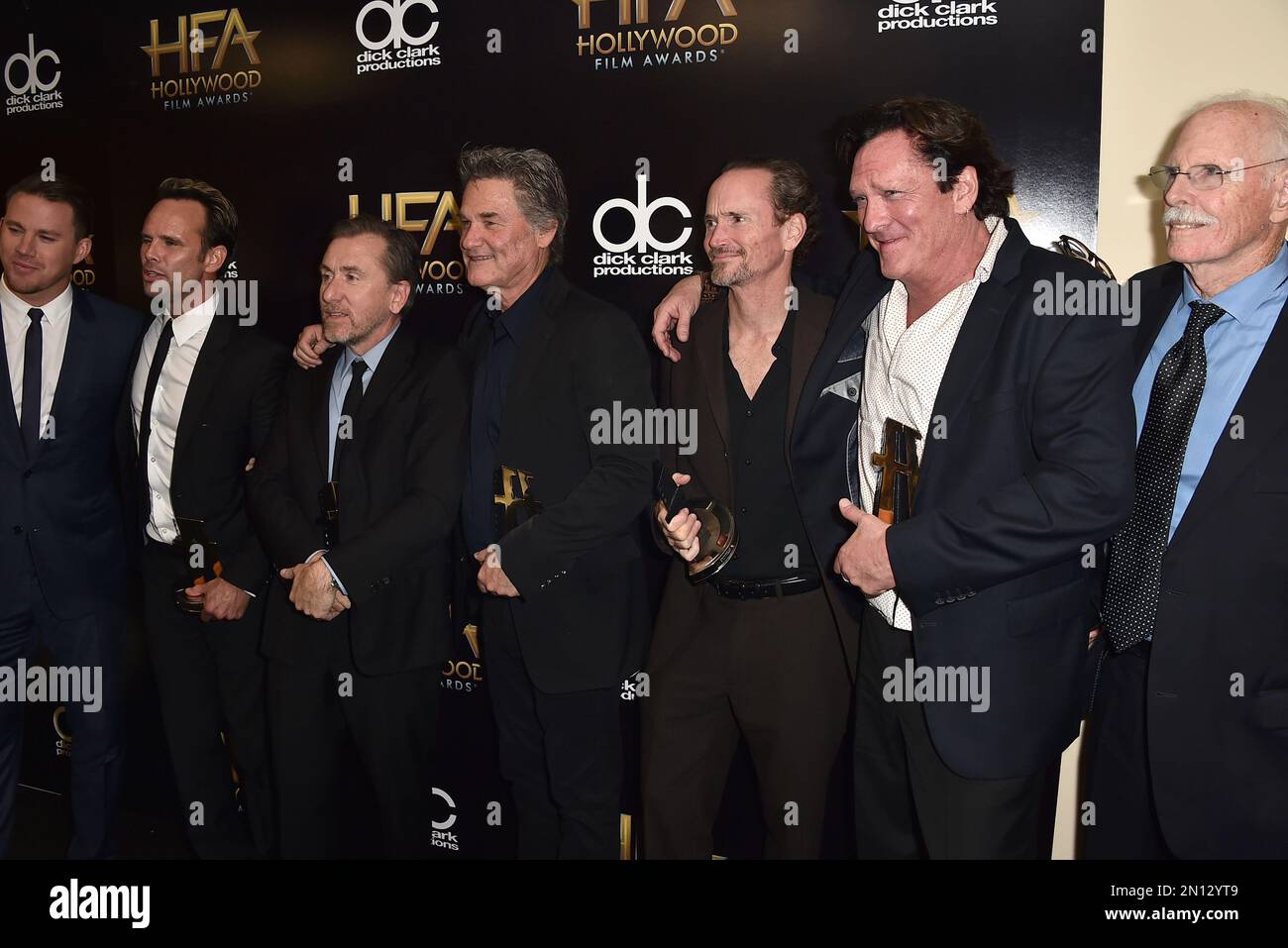 Channing Tatum, from left, Walton Goggins, Tim Roth, Kurt Russell ...