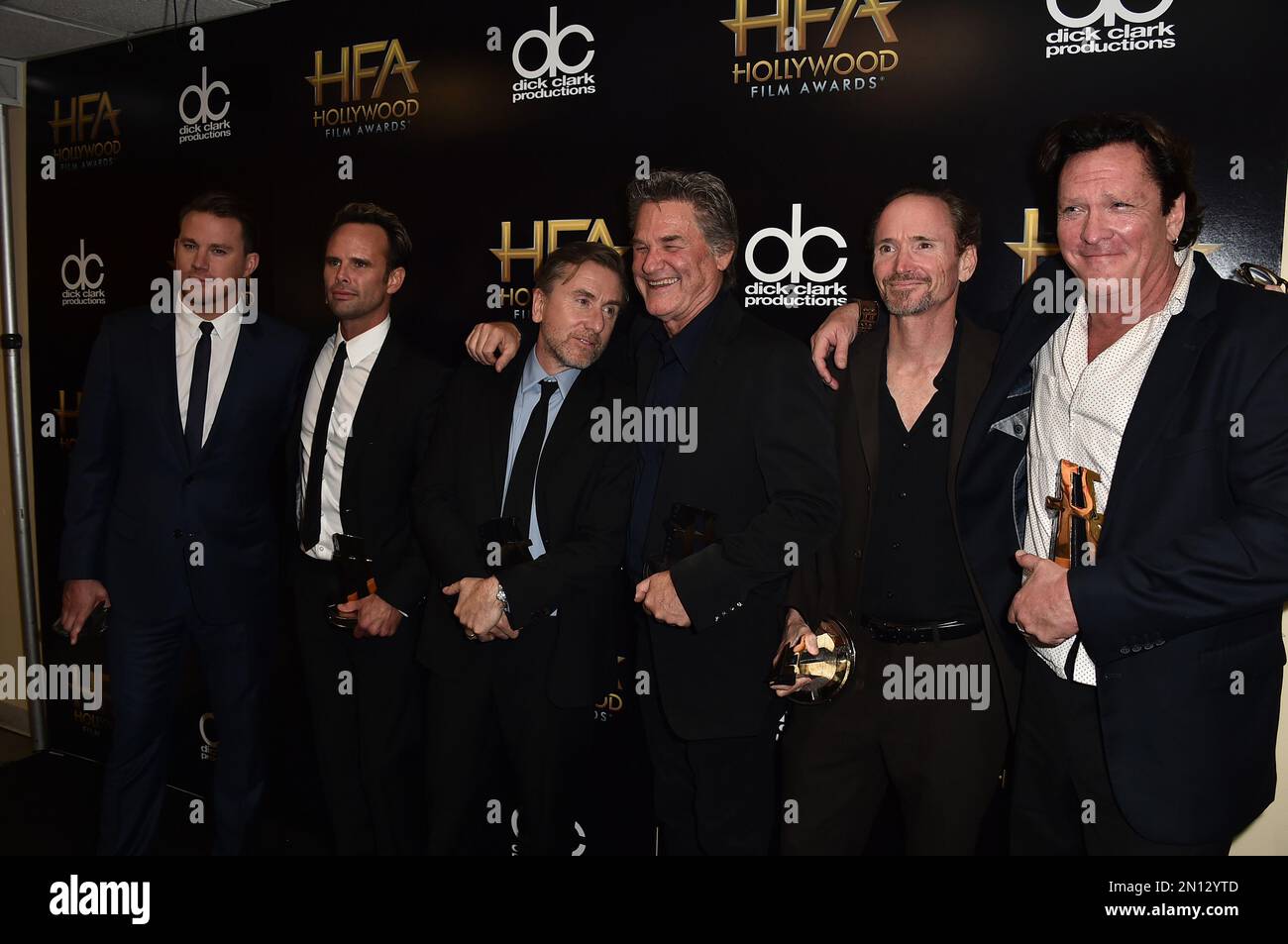 Channing Tatum, from left, Walton Goggins, Tim Roth, Kurt Russell ...