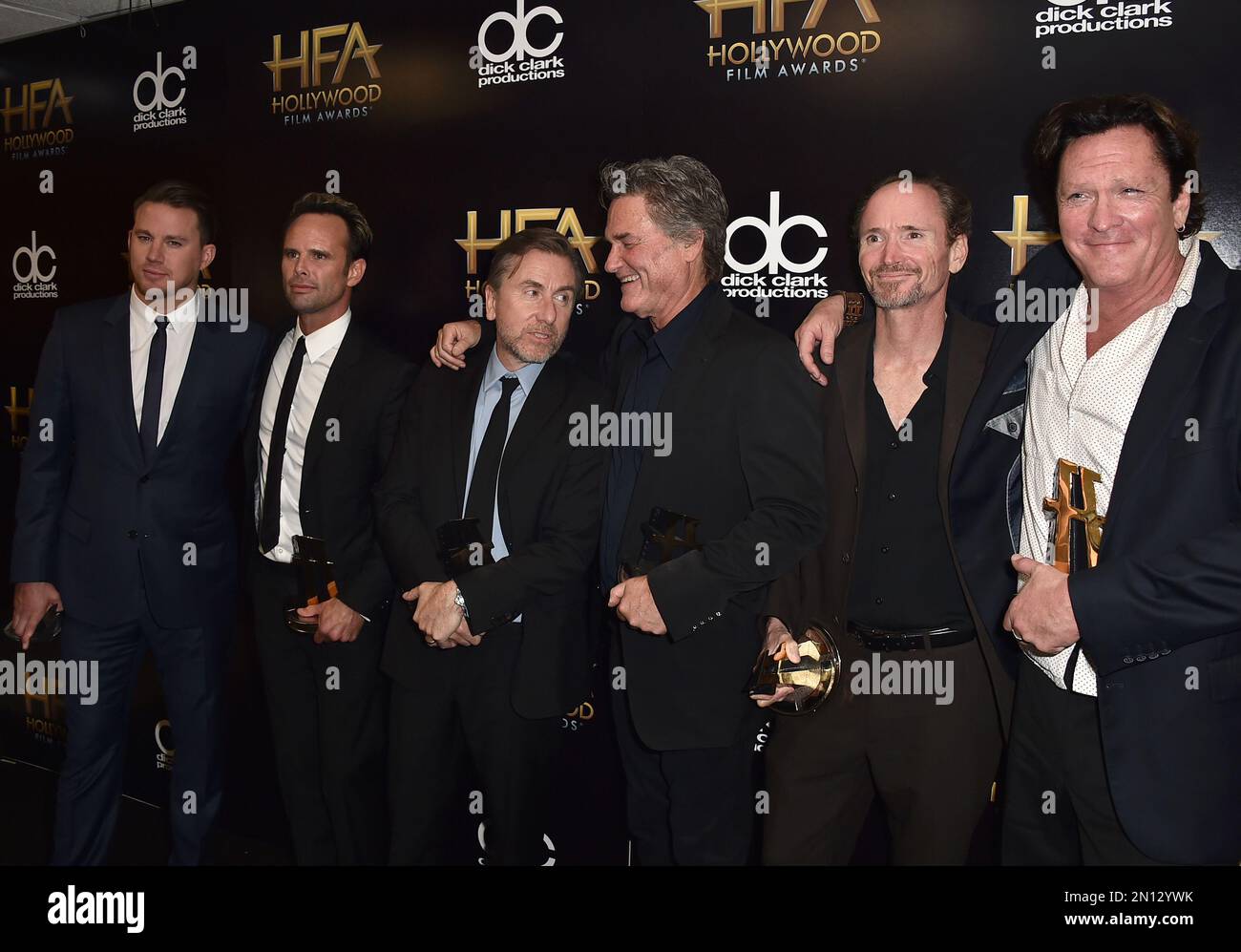 Channing Tatum, from left, Walton Goggins, Tim Roth, Kurt Russell ...
