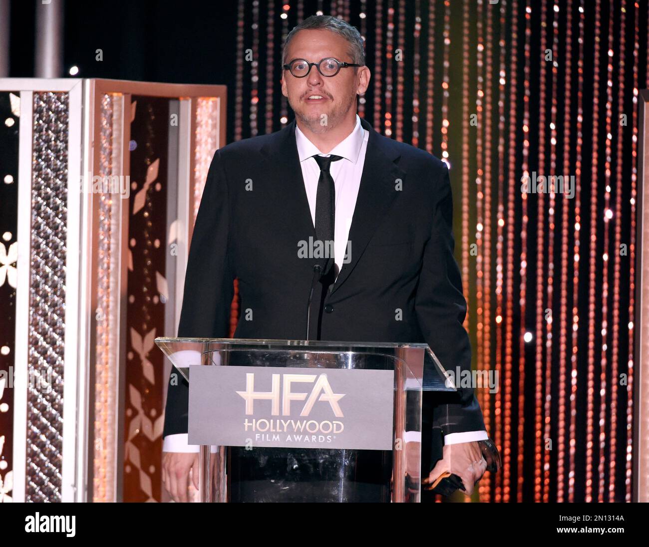 Adam McKay accepts the Hollywood breakthrough director award for "The ...
