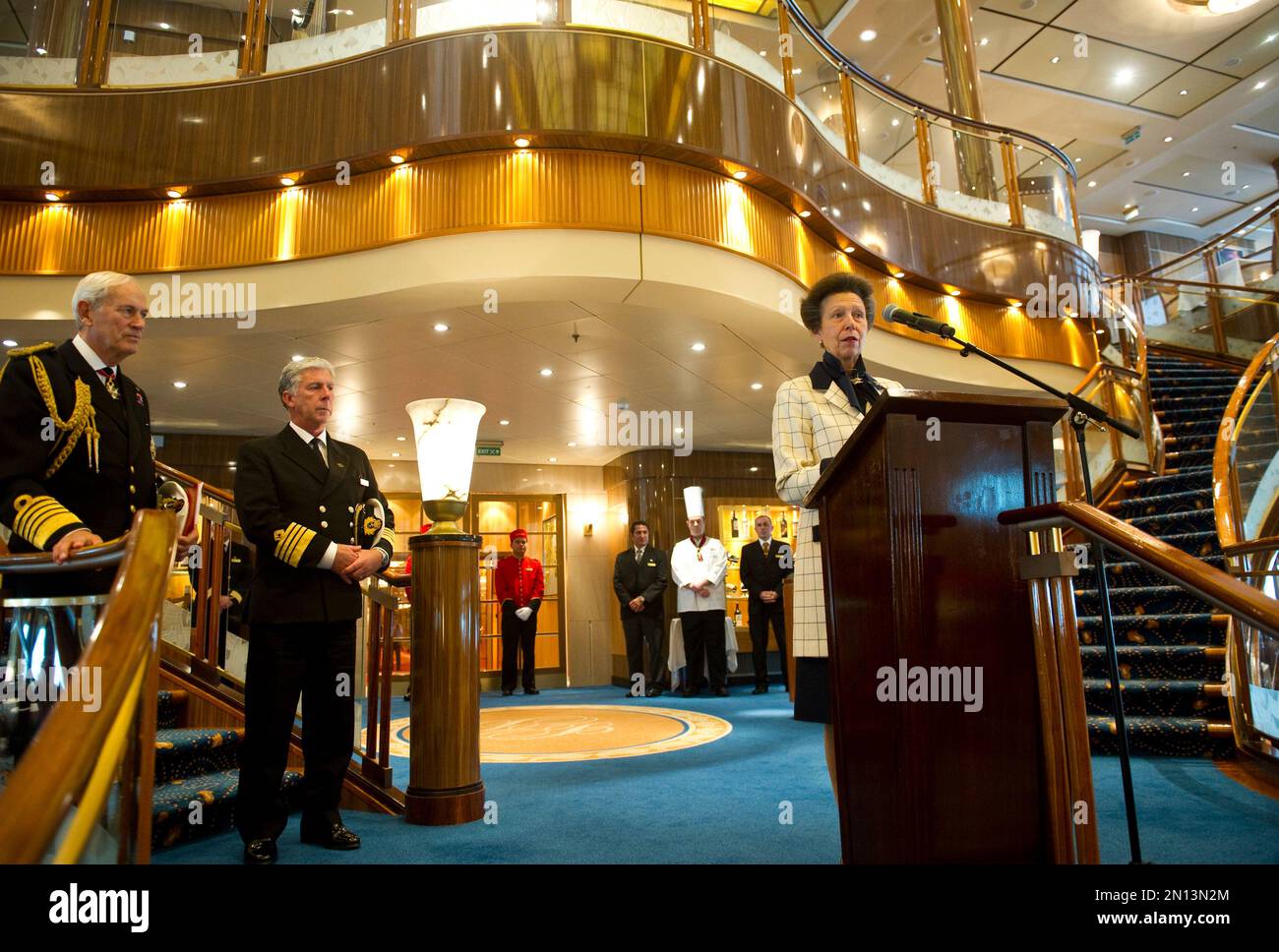 IMAGE DISTRIBUTED FOR CUNARD - HRH Princess Anne, patron of the ...