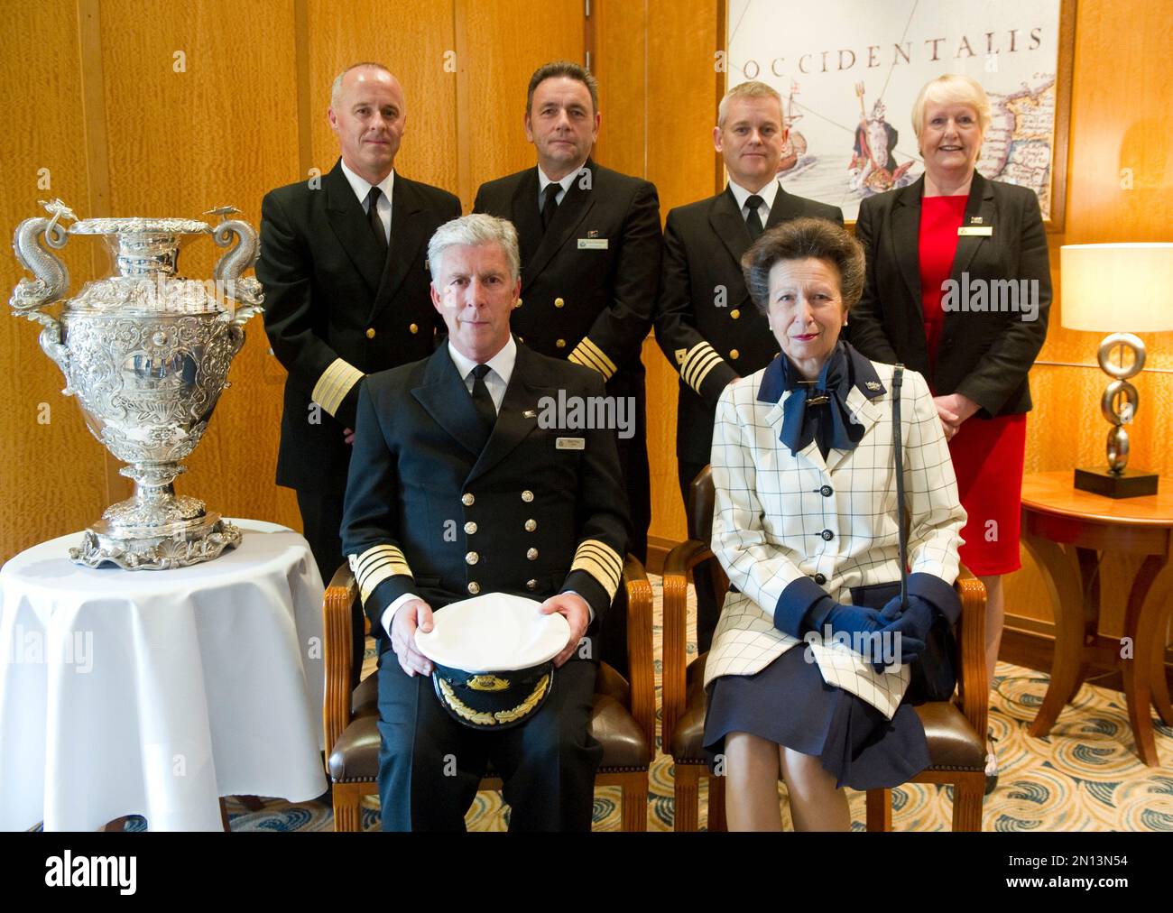 IMAGE DISTRIBUTED FOR CUNARD - HRH Princess Anne, patron of the ...