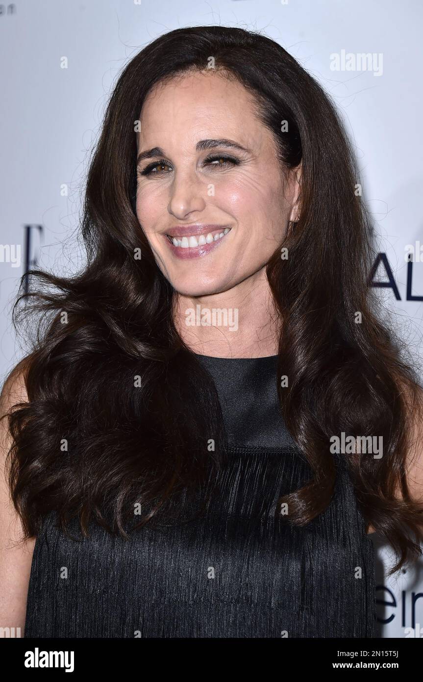 Andie MacDowell attends the 2015 ELLE Women in Hollywood Awards at the ...
