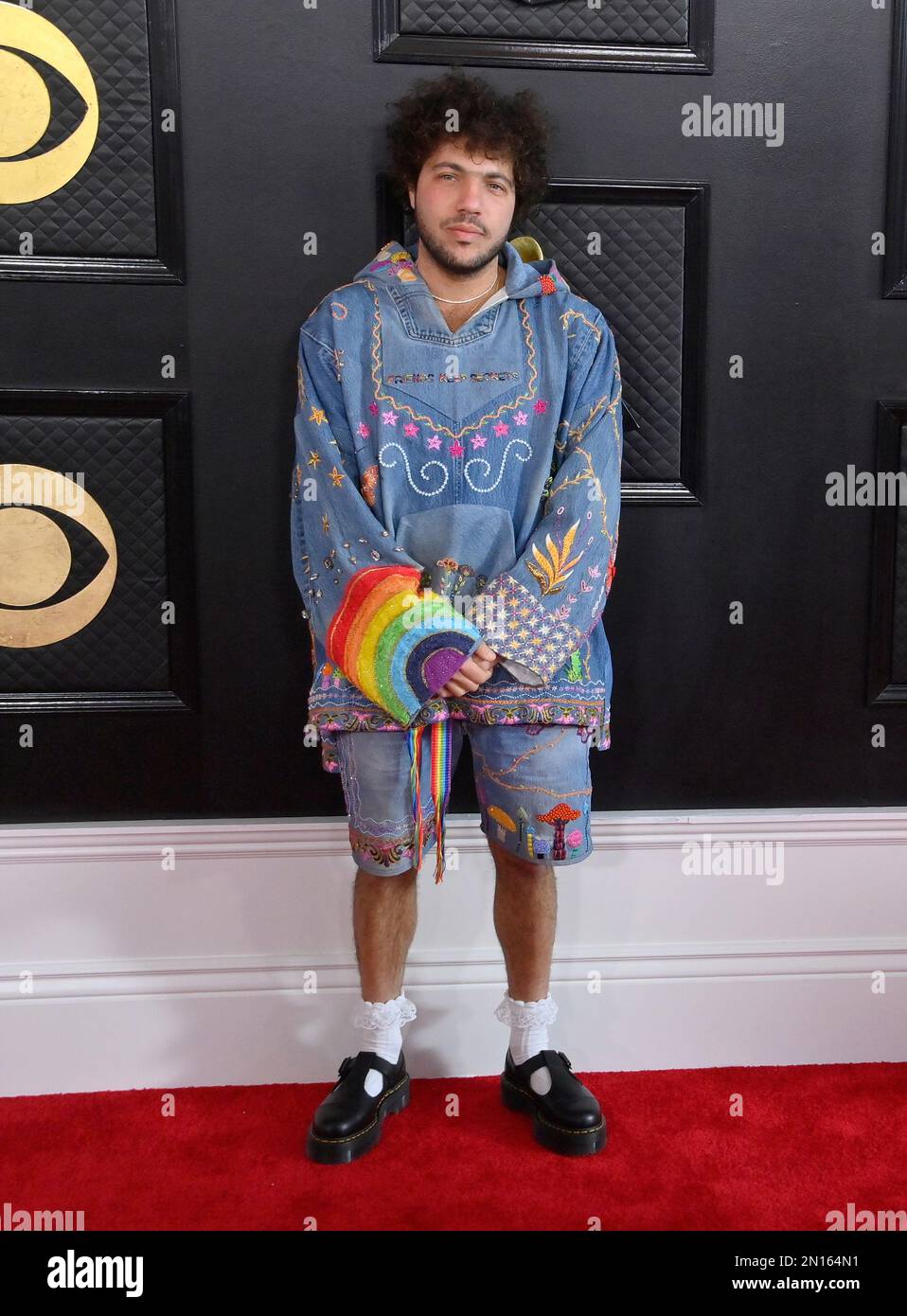 Los Angeles, Usa. 05. Februar 2023. Benny Blanco nimmt am Sonntag, den ...