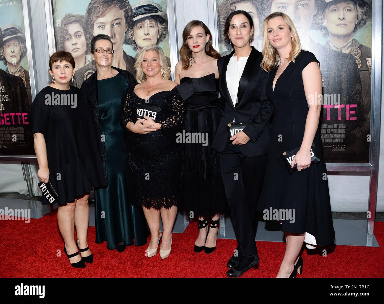 Writer Abi Morgan, left, Dr. Helen Pankhurst, producer Alison Owen ...