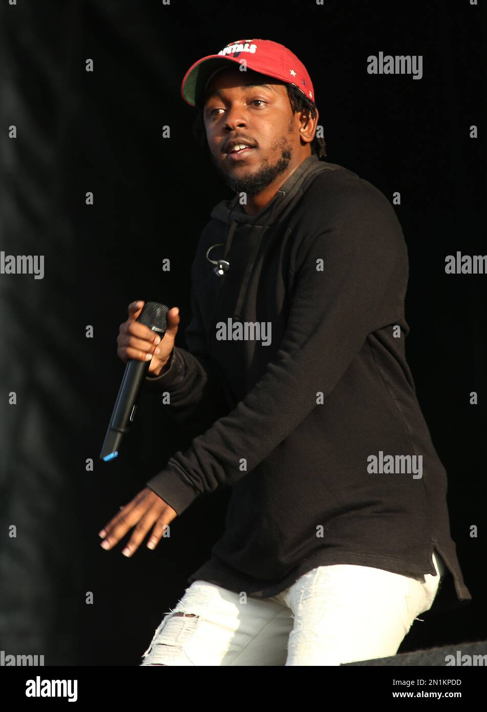 FILE - In this July 4, 2015 file photo, U.S rapper Kendrick Lamar ...