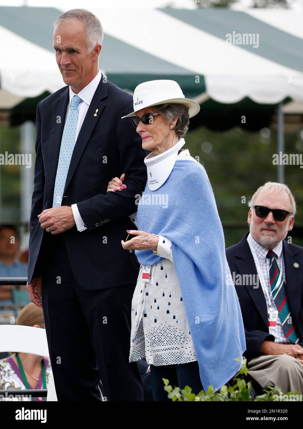 FILE - In this July 18, 2015 file photo, International Tennis Hall of ...