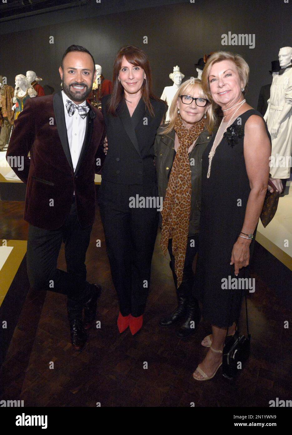 Nick Verreos, from left, Ann Foley, costume designer of "Marvel's ...