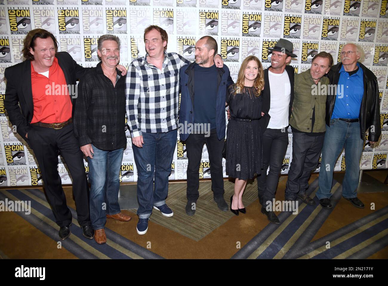 Michael Madsen, from left, Kurt Russell, Quentin Tarantino, Demian ...