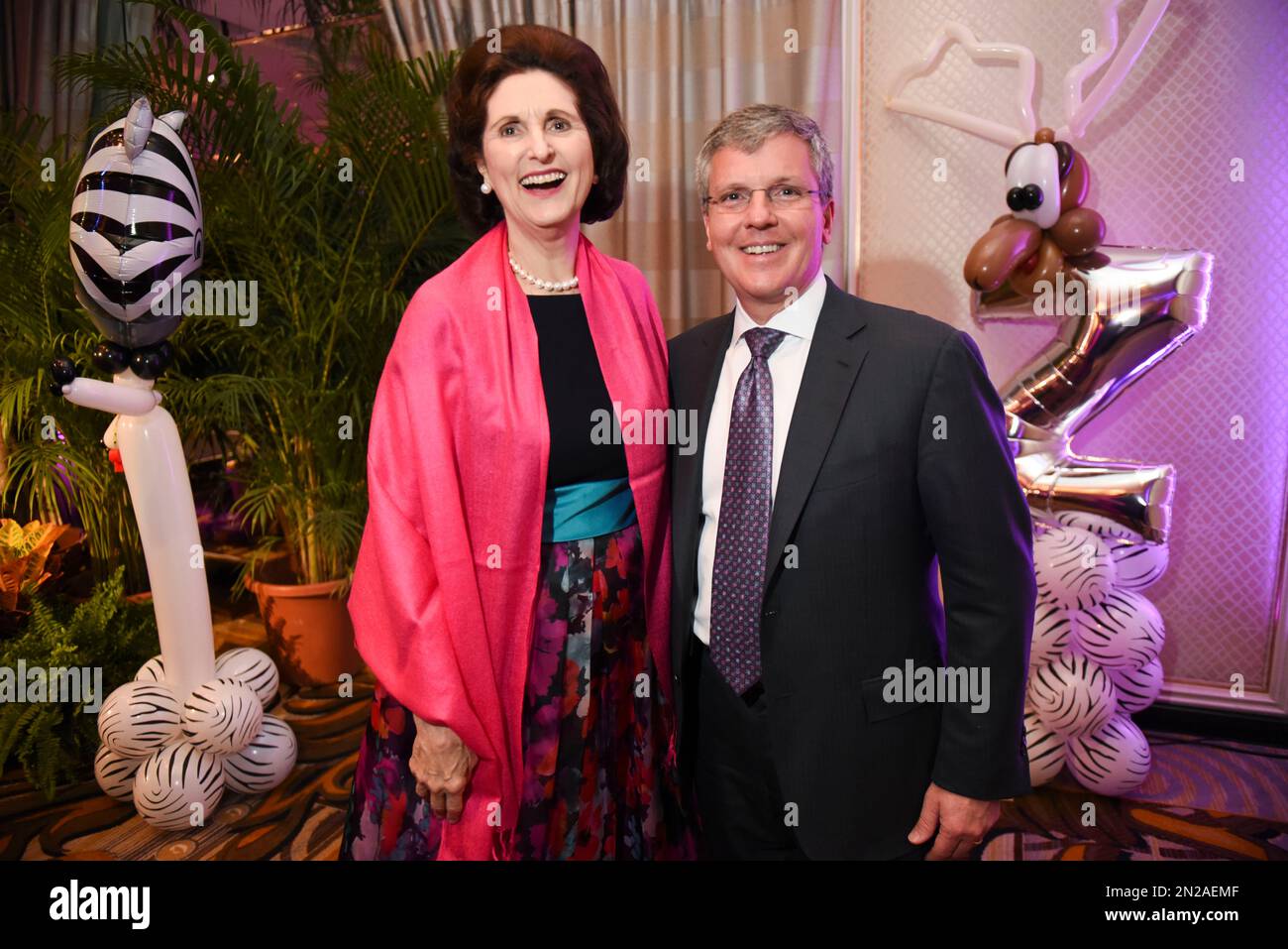Lynda Bird Johnson Robb, left, and RIF Board Chairman Jack Remondi are ...