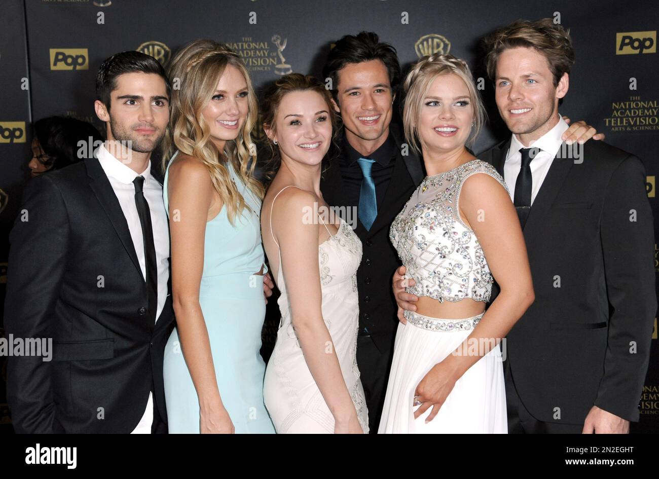 Max Ehrich, from left, Melissa Ordway, Hunter King, Matthew Atkinson ...
