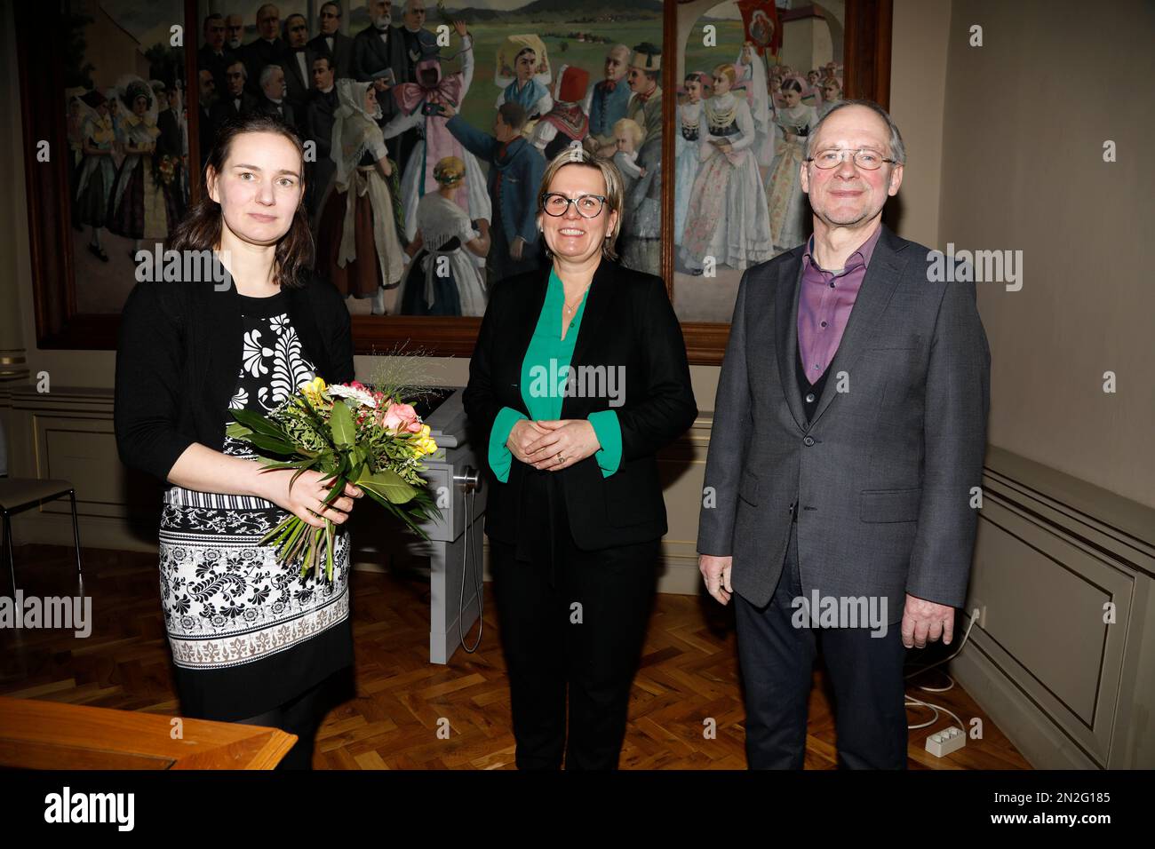Im Bild: Madlena Mahling, Barbara Klepsch, Stanislaw Brezan ...