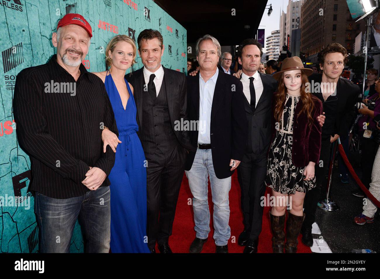 From left to right, actor Nick Searcy, actress Joelle Carter, actor ...