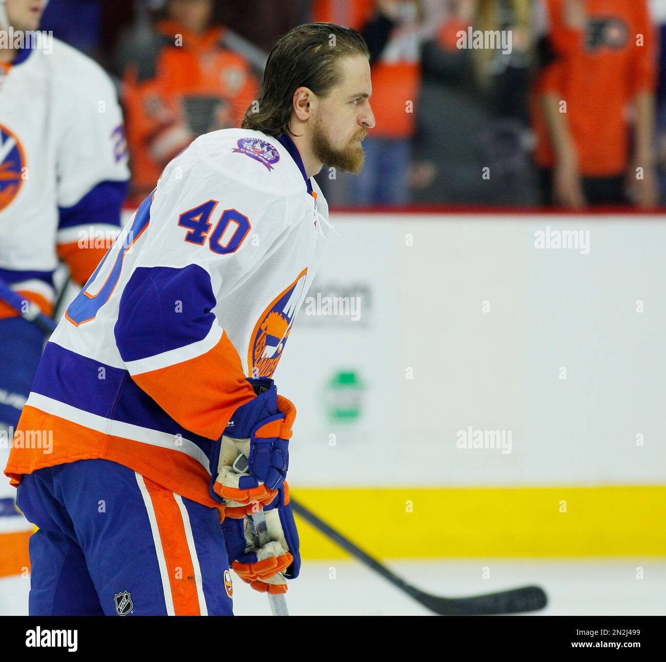 New York Islanders' Michael Grabner during warm-ups prior to the start ...