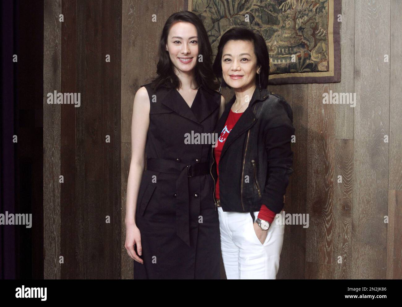 Taiwanese director Sylvia Chang, right, and Macanese actress Isabella ...