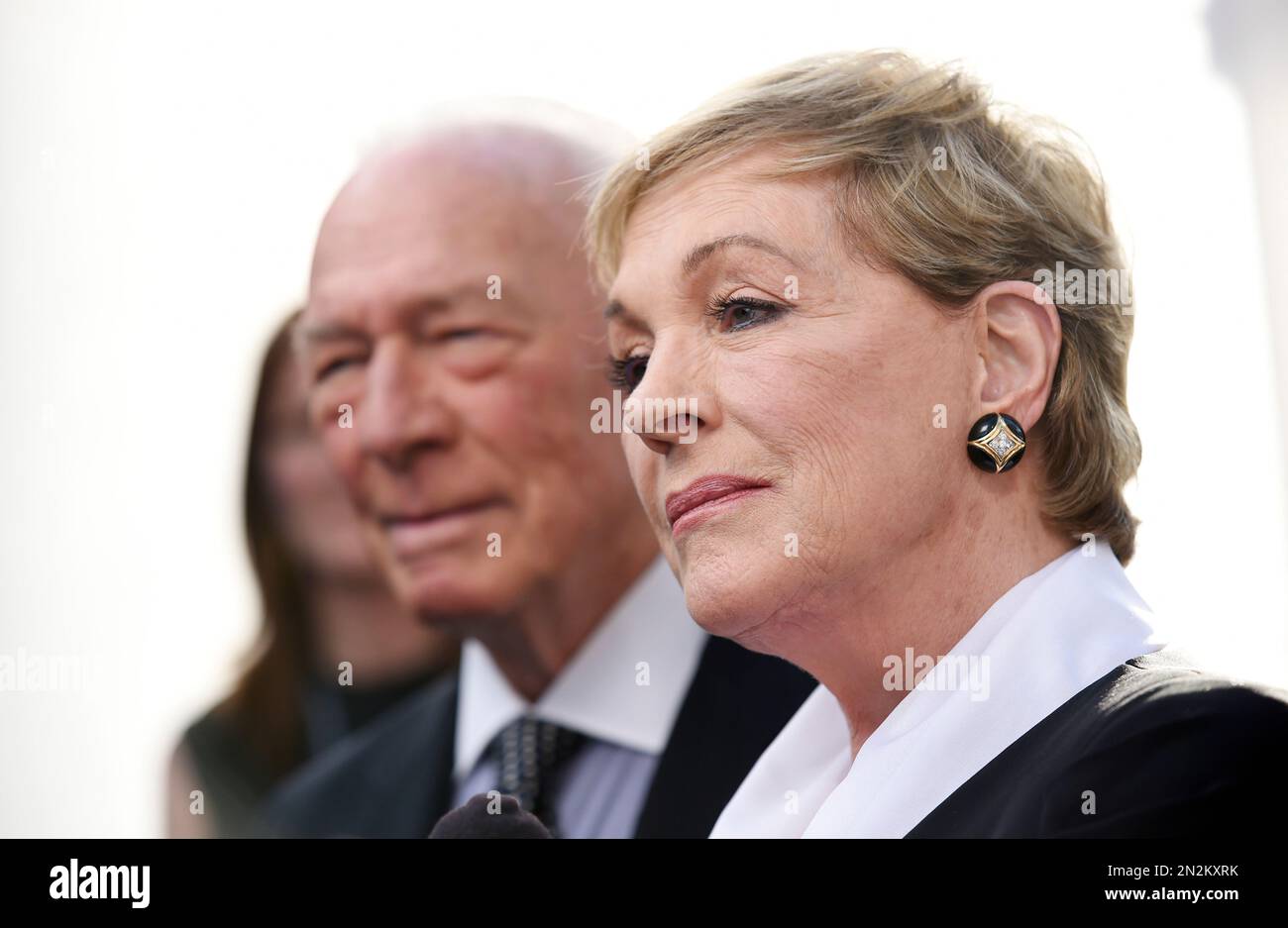Julie Andrews, right, and Christopher Plummer, cast members in the ...