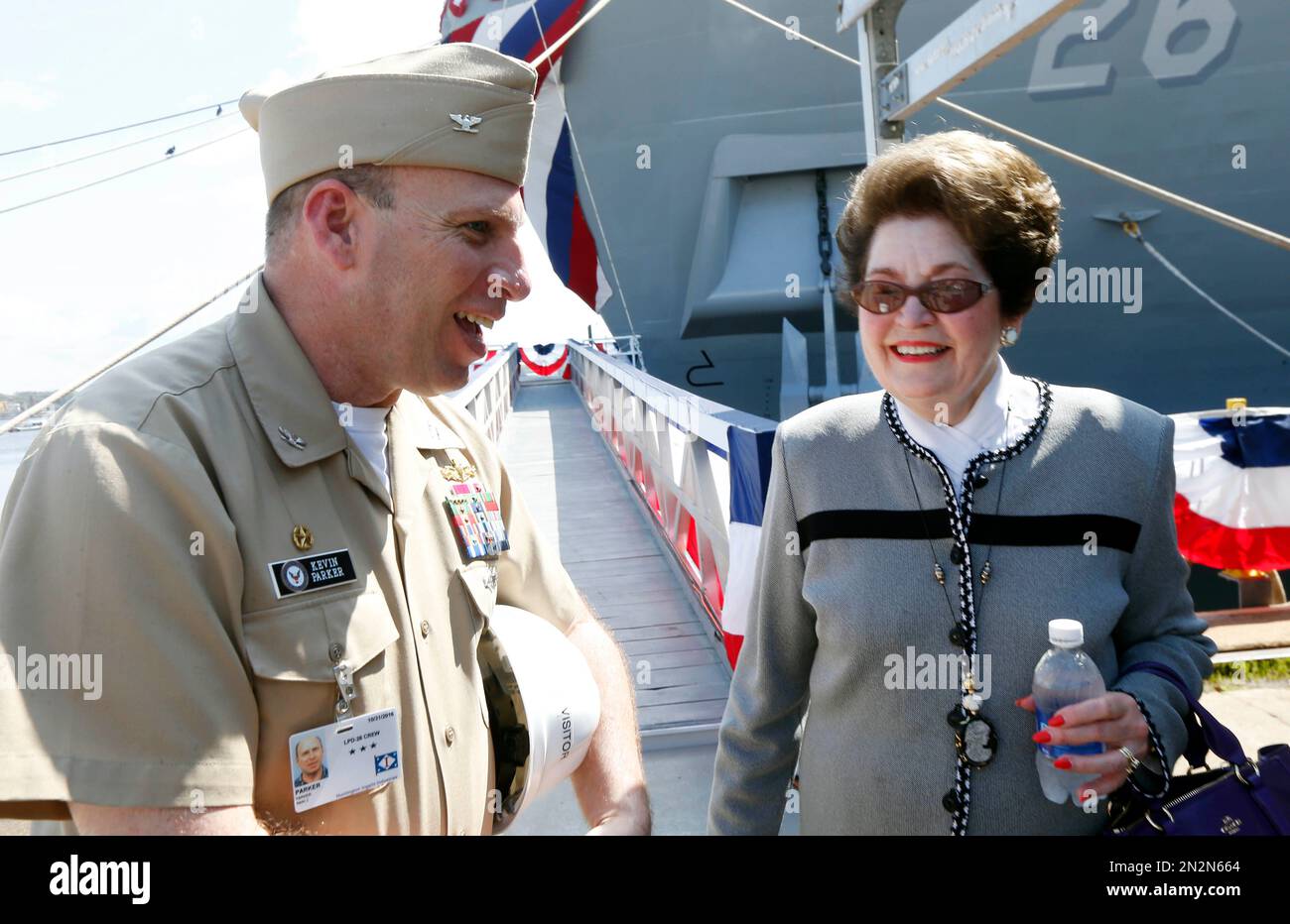 Capt. Kevin Parker, the prospective commanding officer of the ...