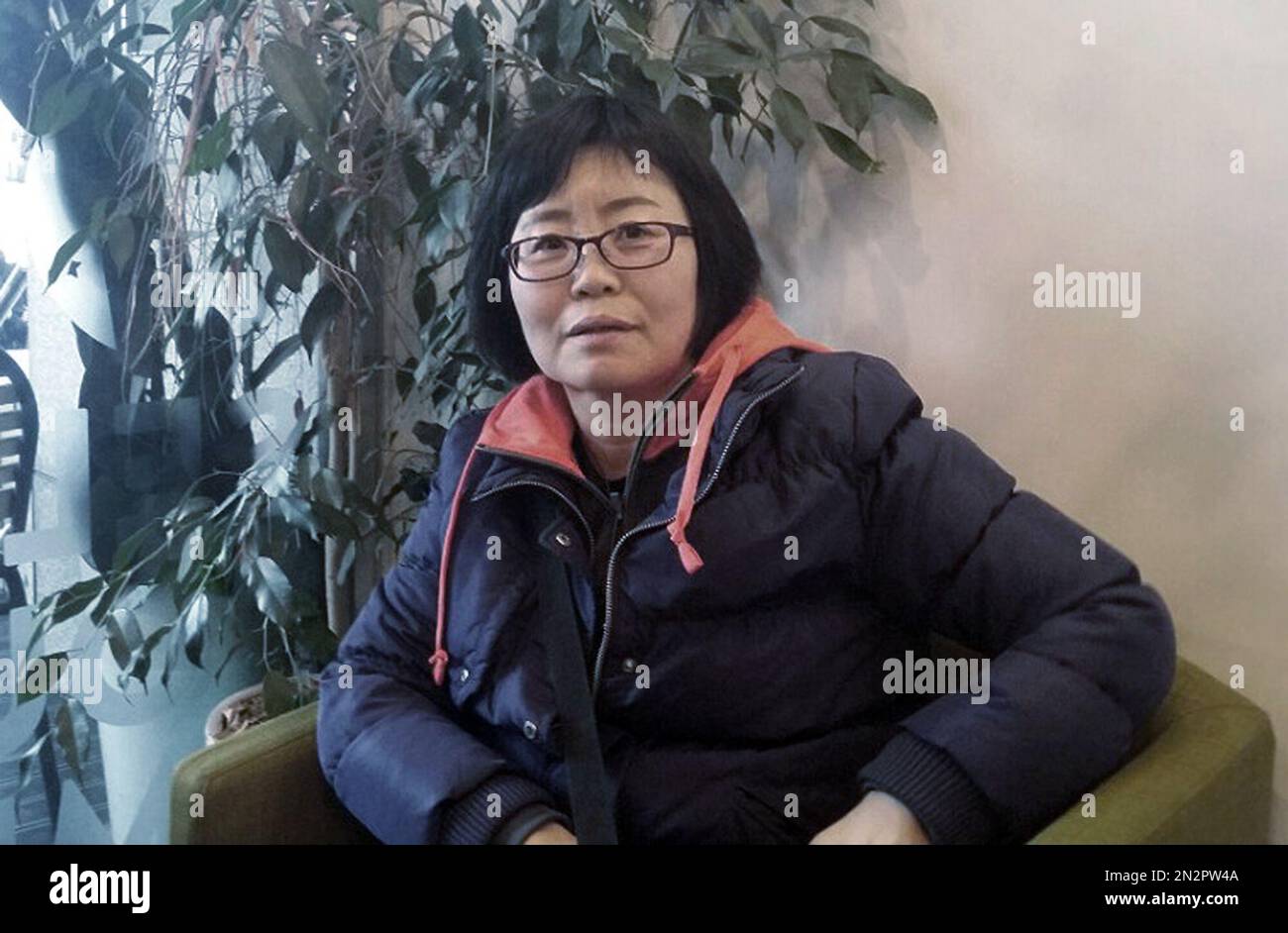 In this Feb. 10, 2015 photo, North Korean defector Pak Mi-ok speaks ...