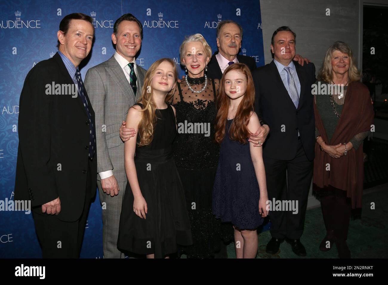 From left, Dylan Baker, Rufus Wright, Elizabeth Teeter, Helen Mirren ...