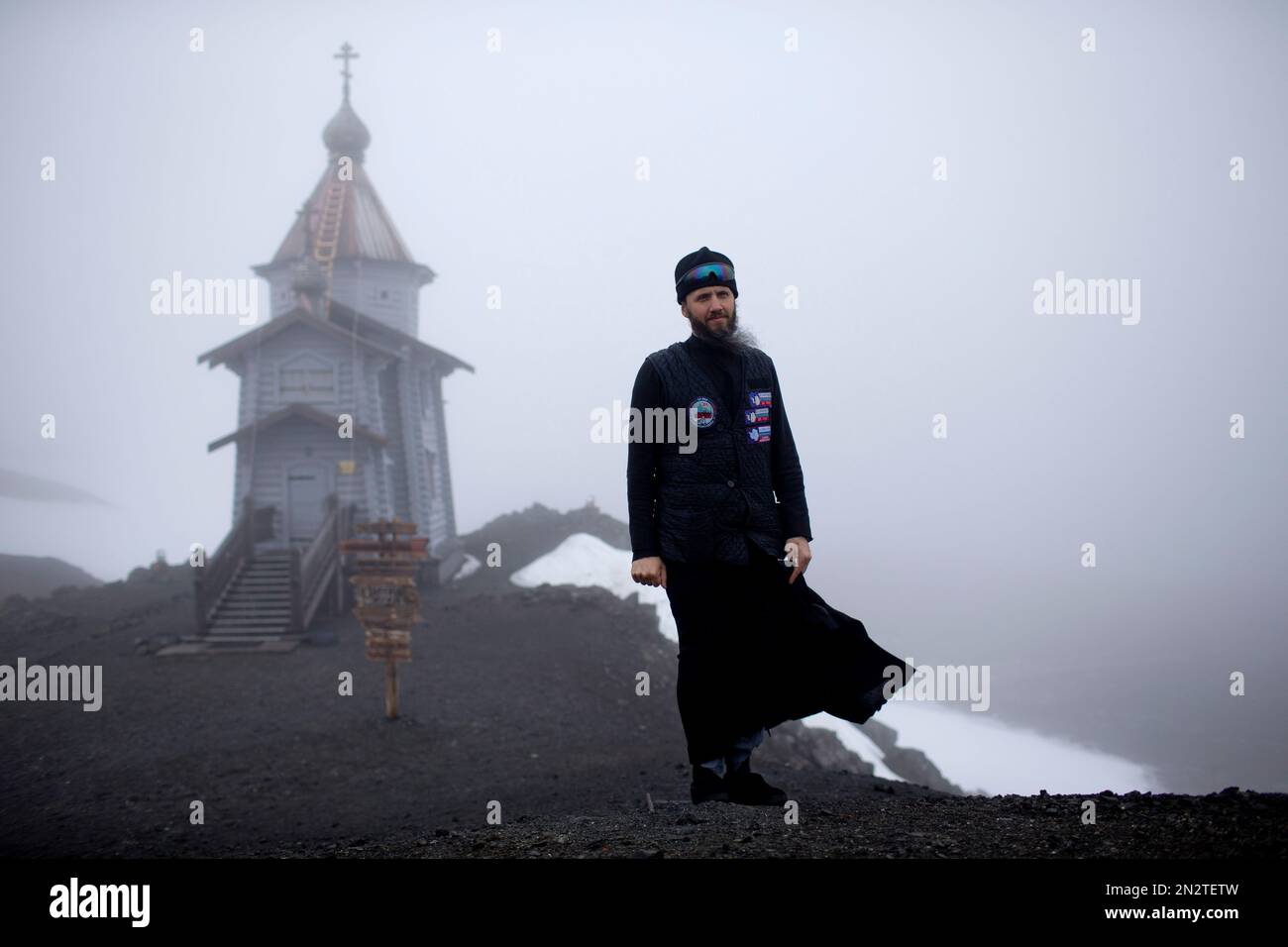 In this Jan. 29, 2015 photo, Russian Orthodox priest Sophrony Kirilov, 38, poses for a photo in ...