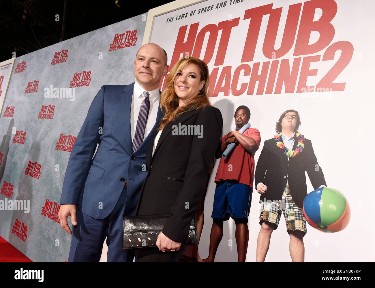 Rob Corddry, a cast member in "Hot Tub Time Machine 2," poses with his ...