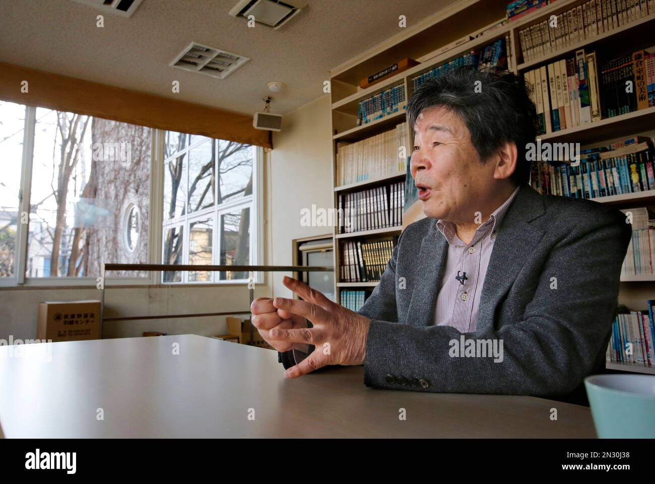 In this Thursday, Feb. 12, 2015 photo, Japanese animated film director ...
