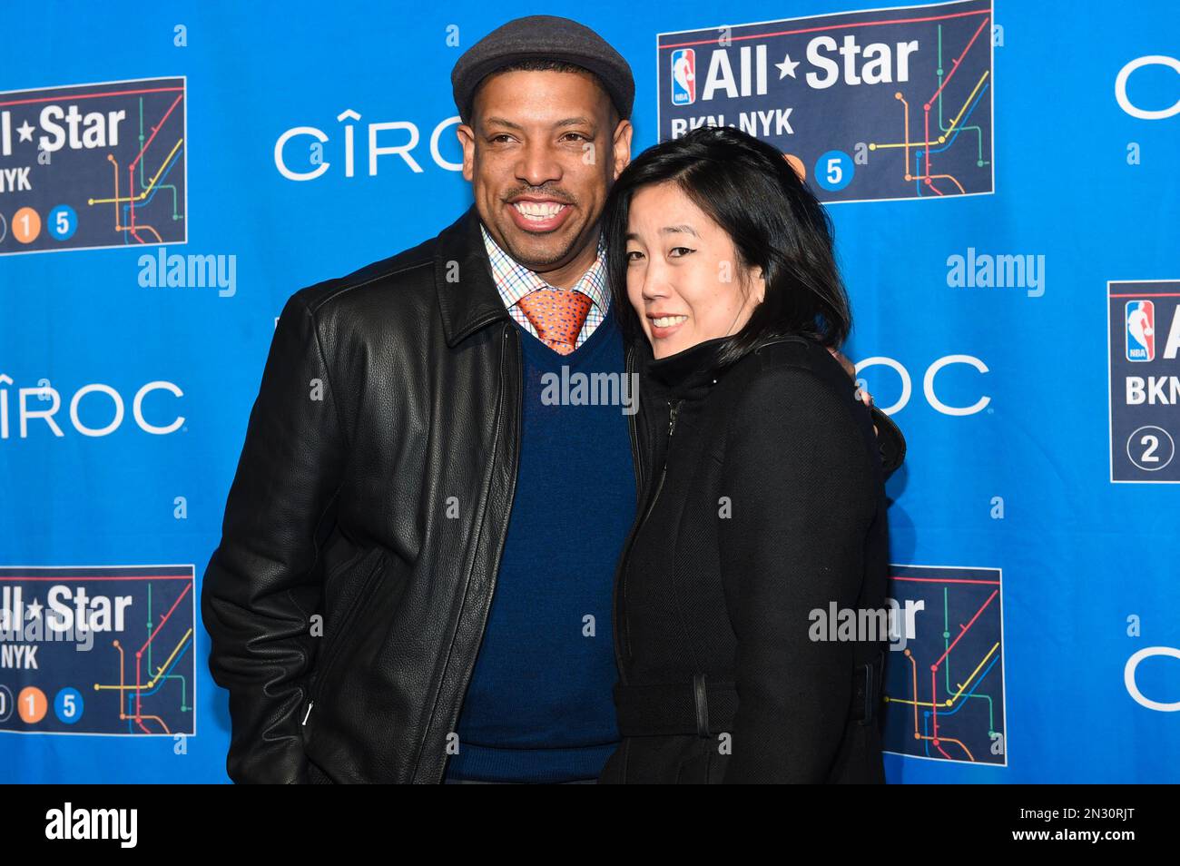Former NBA player Kevin Johnson, left, and Michelle Rhee attend the ...