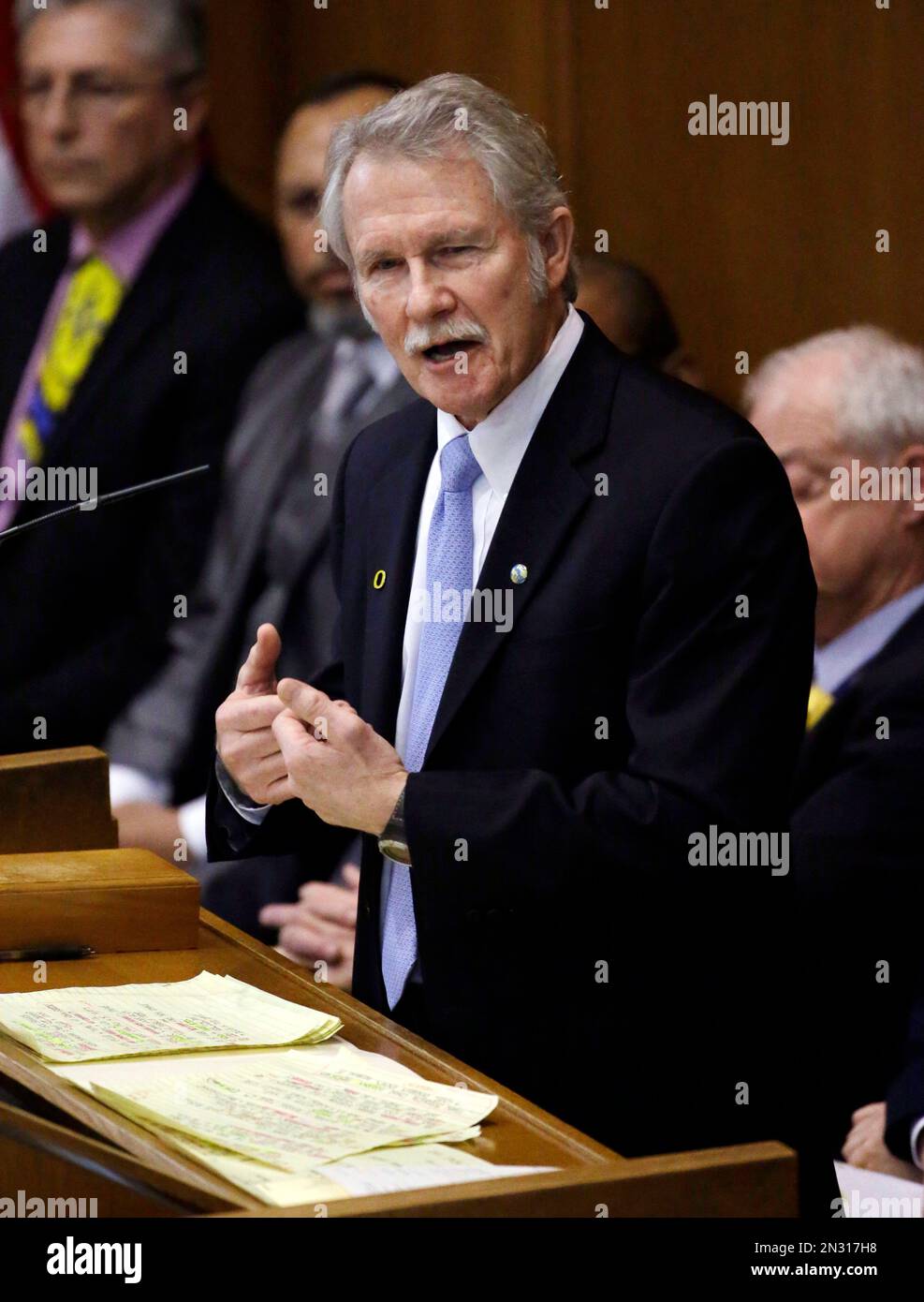 FILE - In this Jan. 12, 2015 file photo, Oregon Gov. John Kitzhaber ...