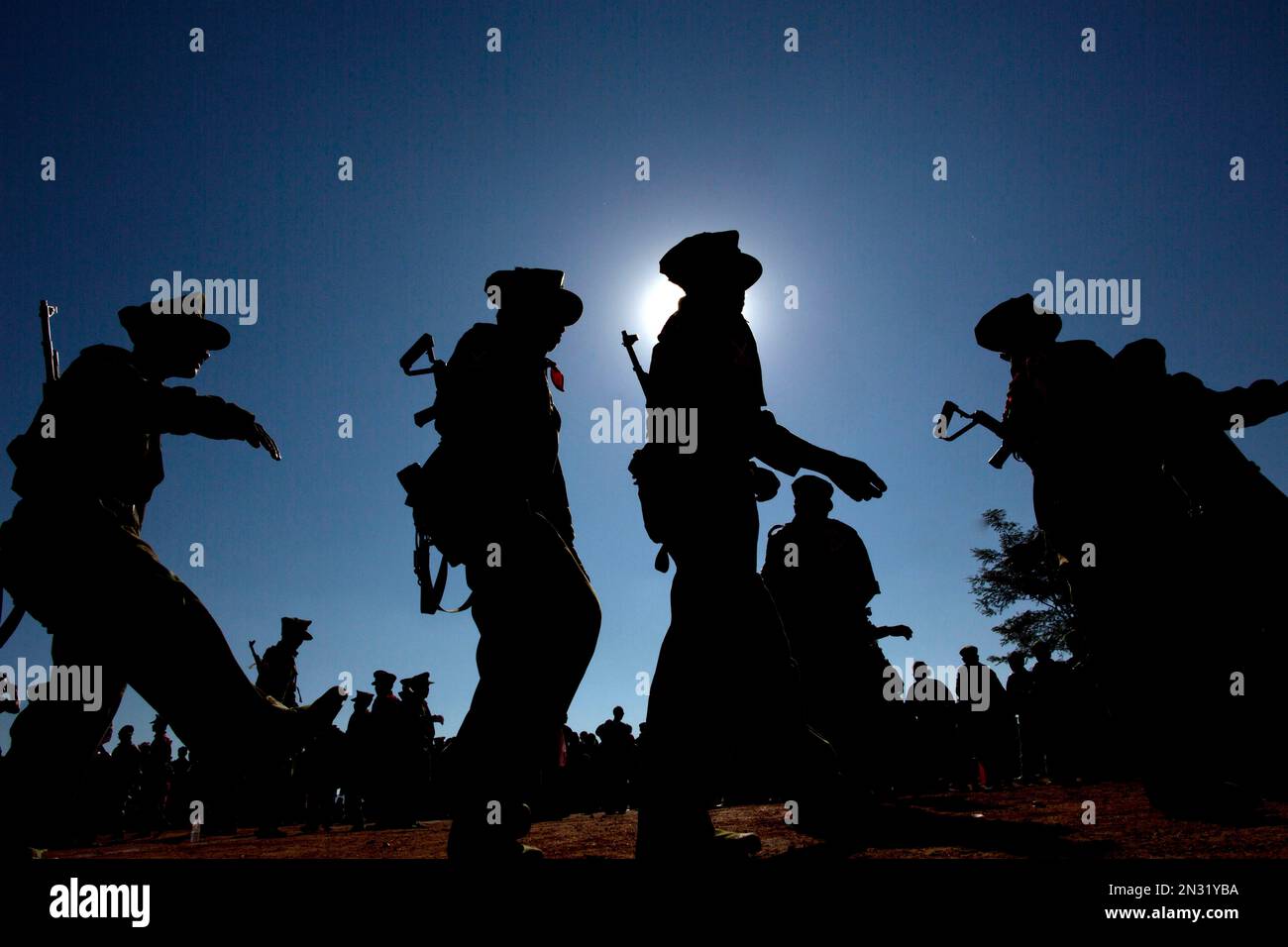 In this Jan. 12, 2015 photo, Ta’ang National Liberation army officers ...