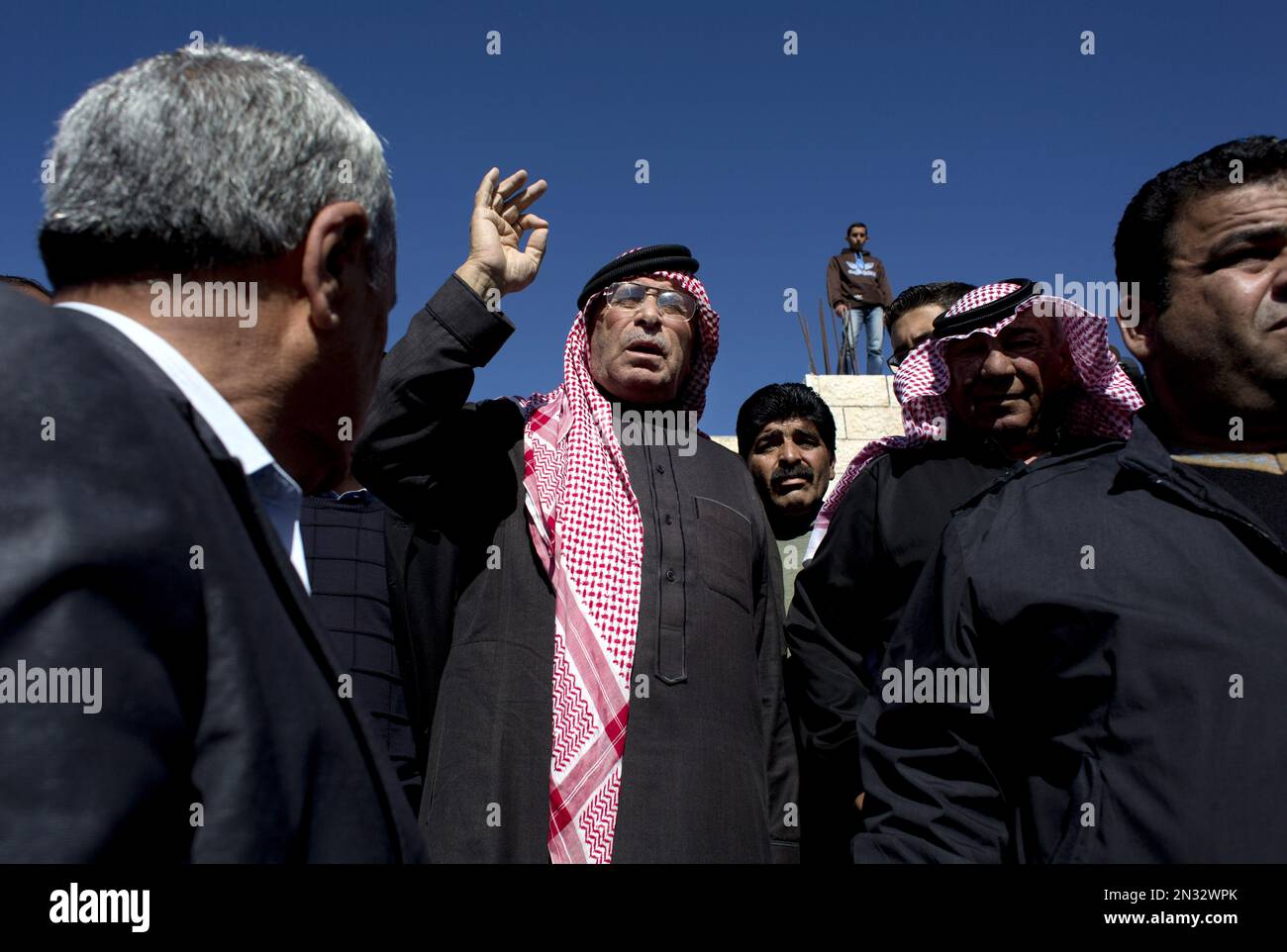 Safi al-Kaseasbeh, center, father of slain Jordanian pilot, Lt. Muath ...