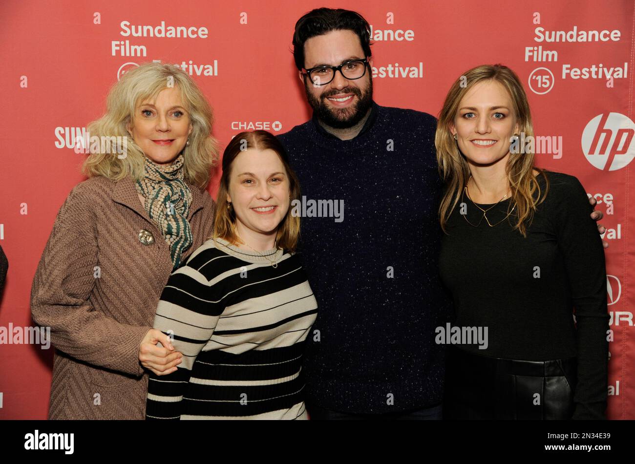 Brett Haley, second from right, director/co-writer of "I'll See You in ...