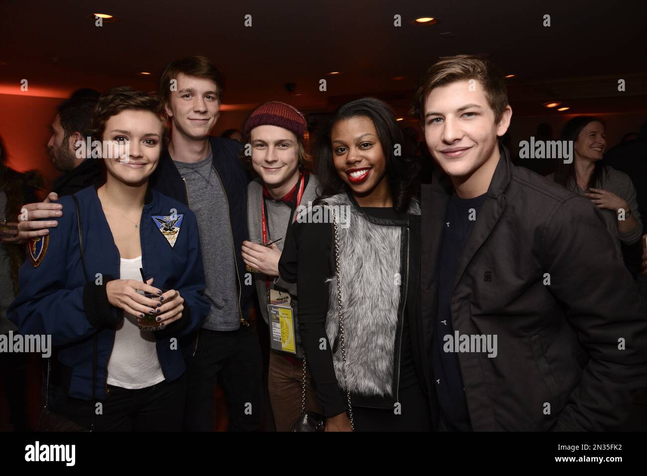 Olivia Cooke, from left, Thomas Mann, Logan Miller, Gail Bean, and Tye ...