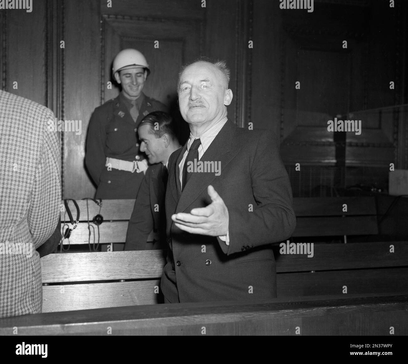 Nazi publisher and notorious anti-Semite Julius Streicher is shown in ...