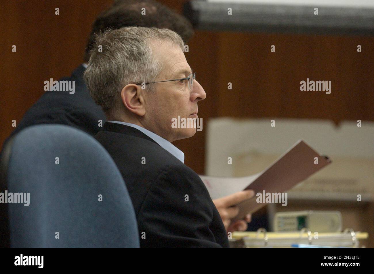 Defendant Robert Durst during his trial Tuesday, Oct. 14, 2003, in ...