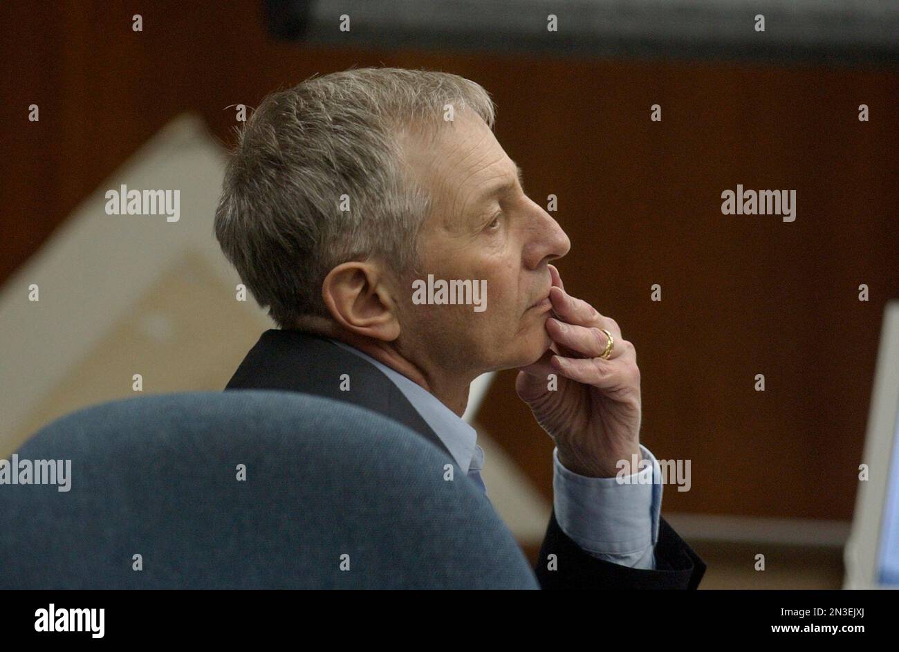 Defendant Robert Durst during his trial Tuesday, Oct. 14, 2003, in ...