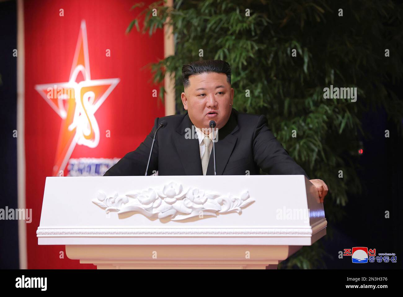 In this photo provided by the North Korean government, North Korean ...