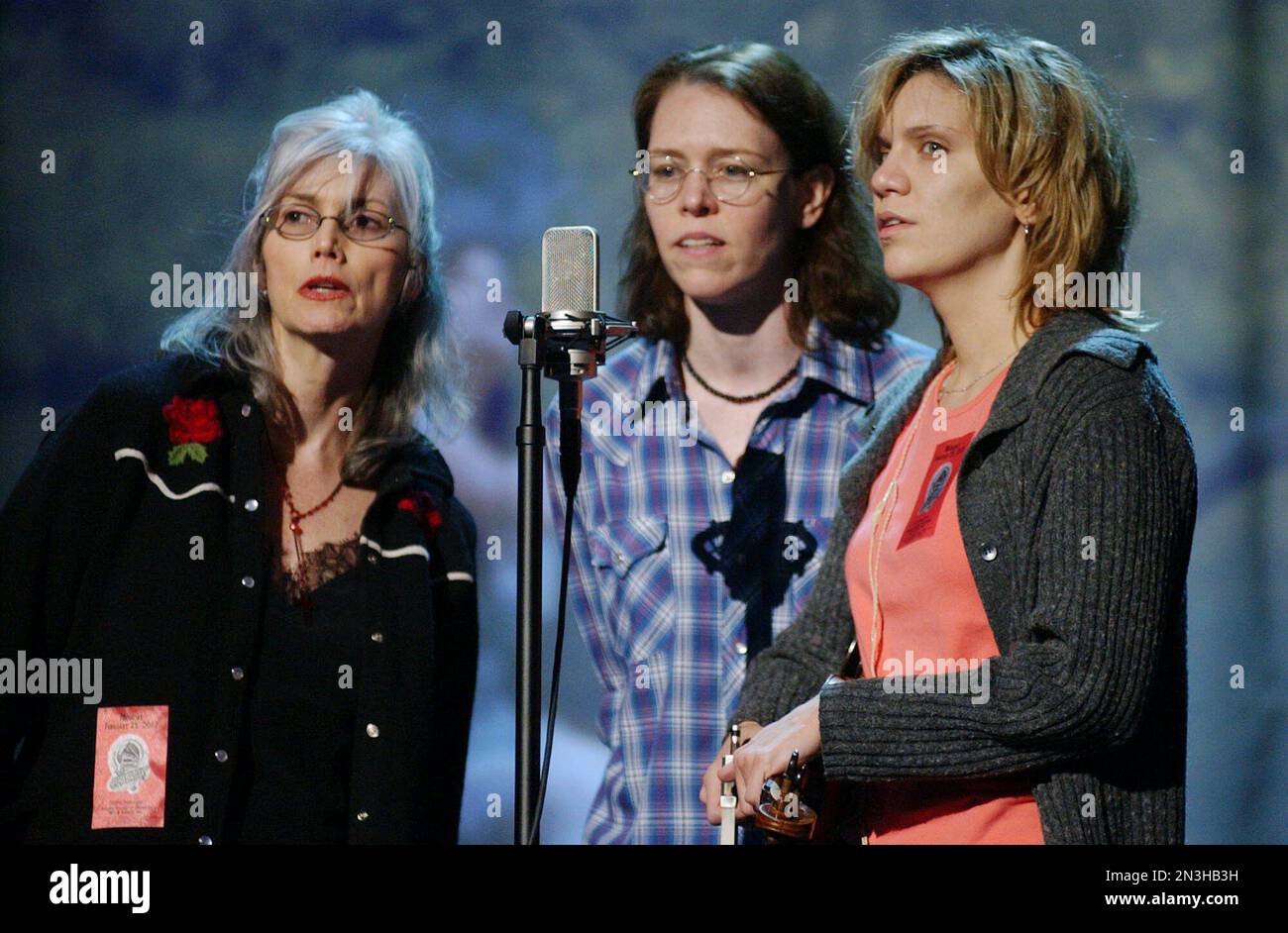 FILE - Emmylou Harris, left, Gillian Welch, center, and Alison Krauss ...